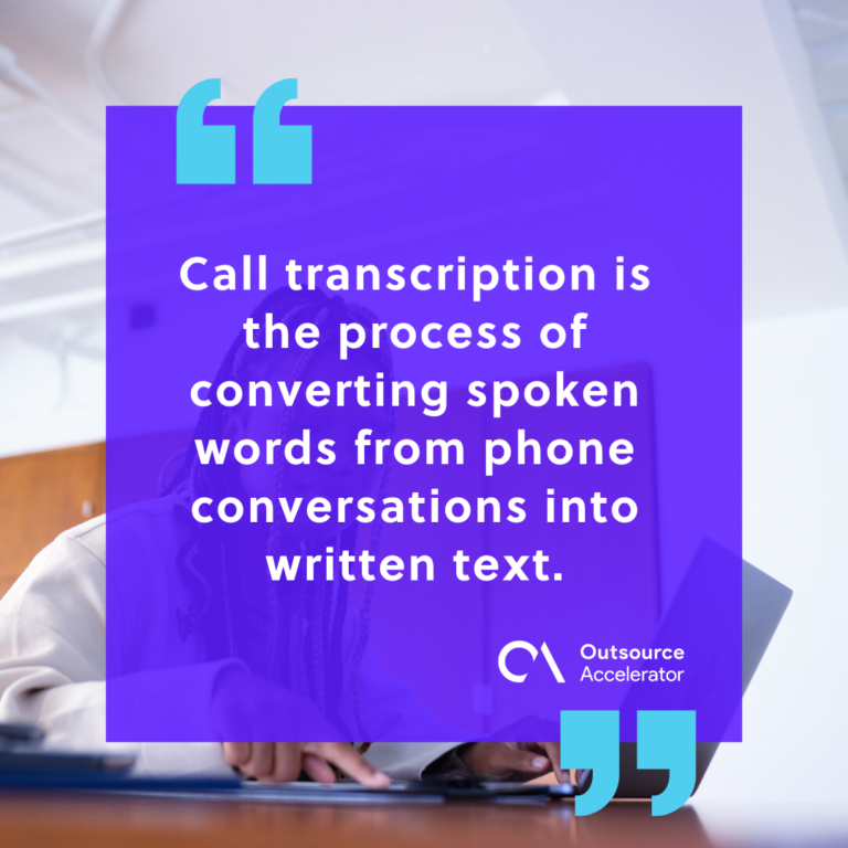 Why call transcription is important for your business | Outsource ...