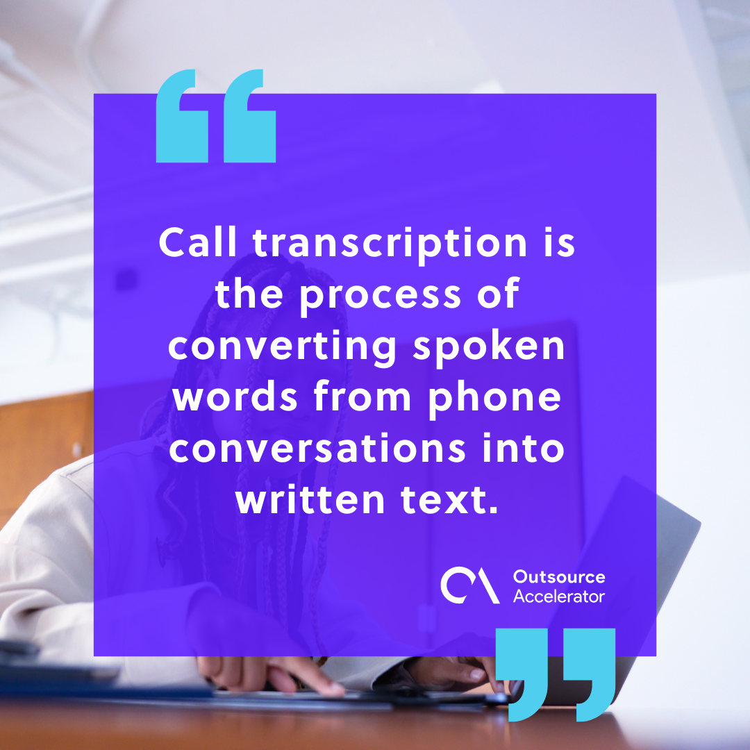 Why call transcription is important for your business | Outsource ...