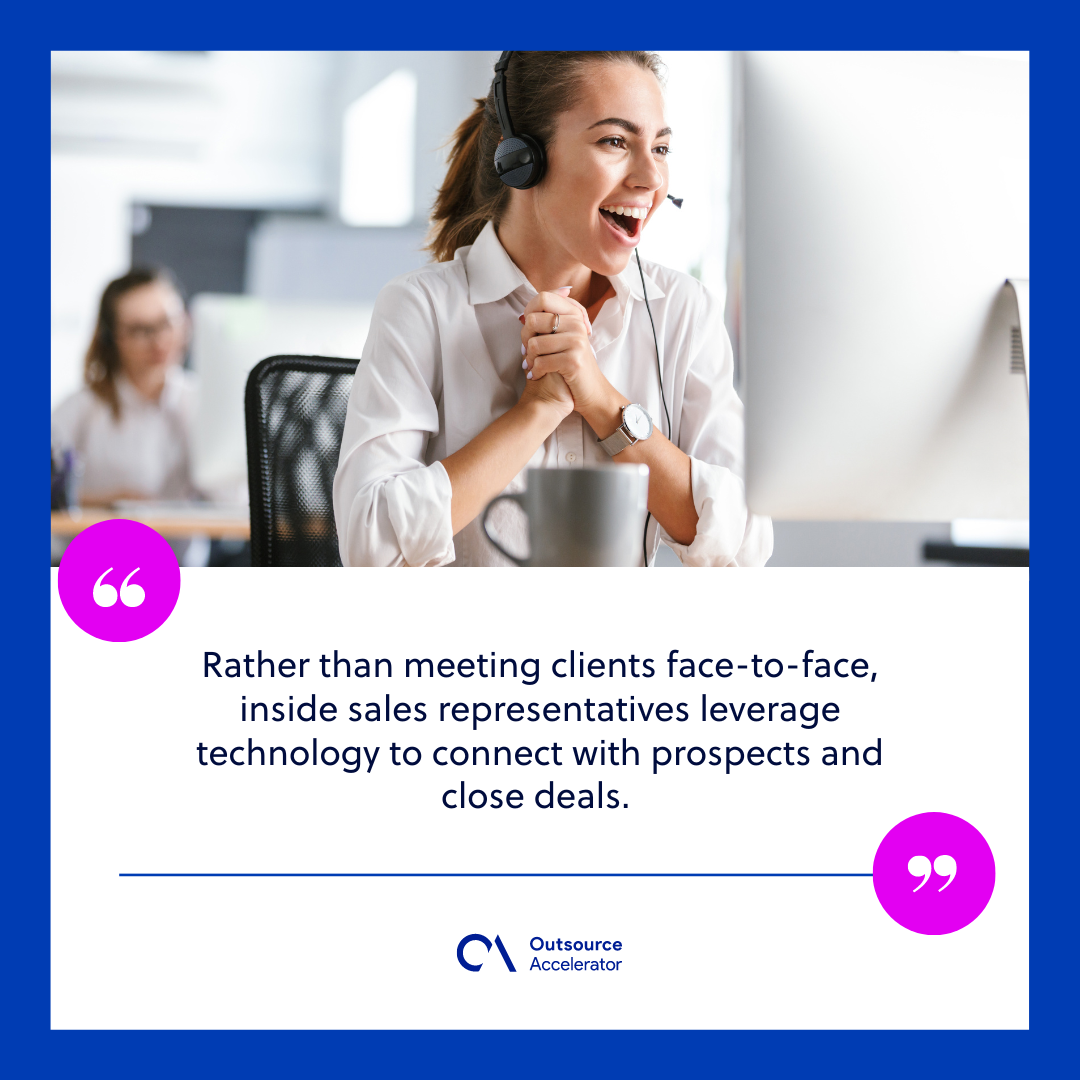 Inside sales vs. Outside sales: Differences explained | Outsource ...