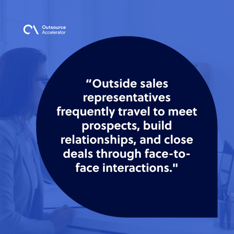 Inside sales vs. Outside sales: Differences explained | Outsource ...