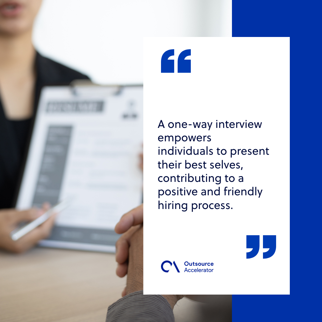 One-way interview: Tips and sample questions | Outsource Accelerator