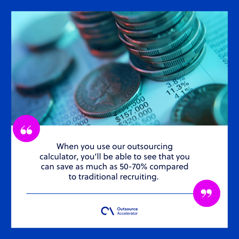 Outsource Accelerator's Outsourcing Cost Calculator | Outsource Accelerator