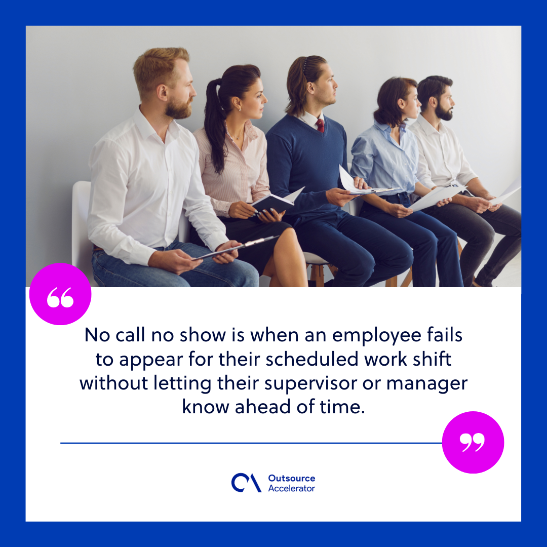 No call no show: How to deal with it | Outsource Accelerator