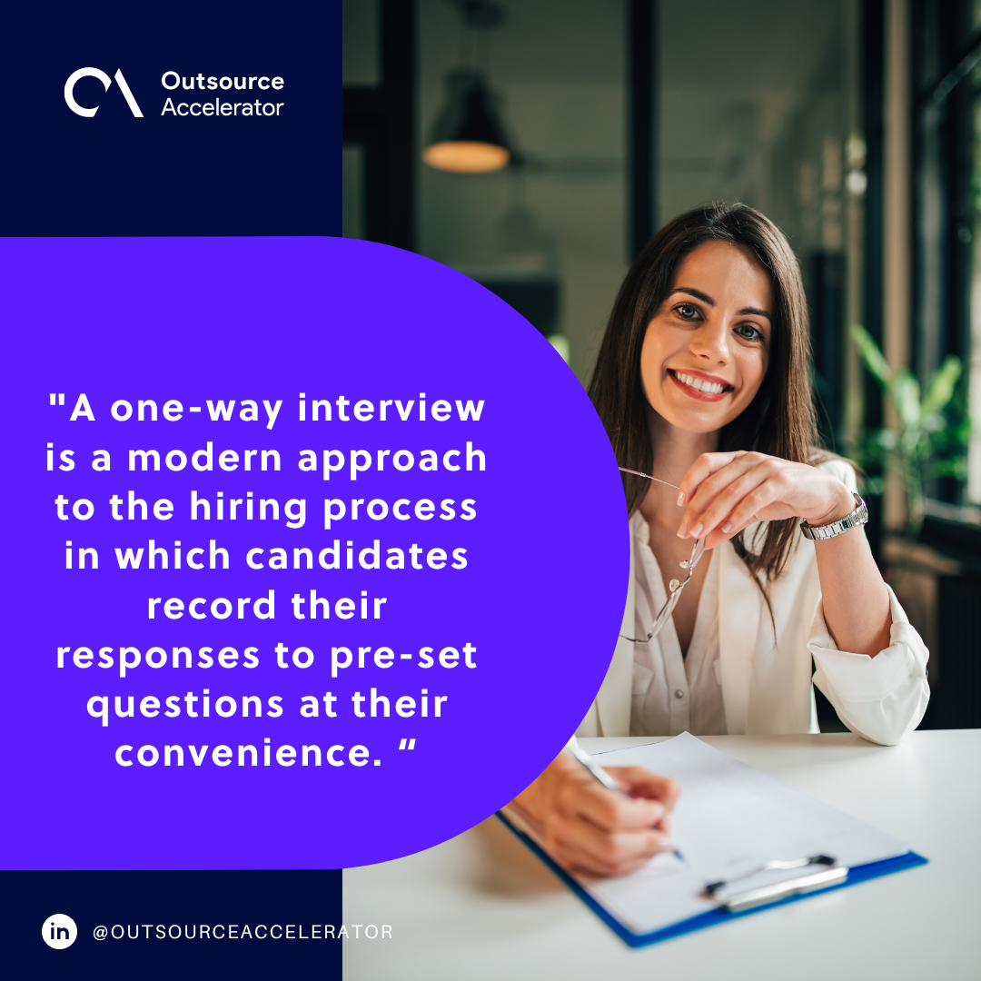 One-way interview: Tips and sample questions | Outsource Accelerator