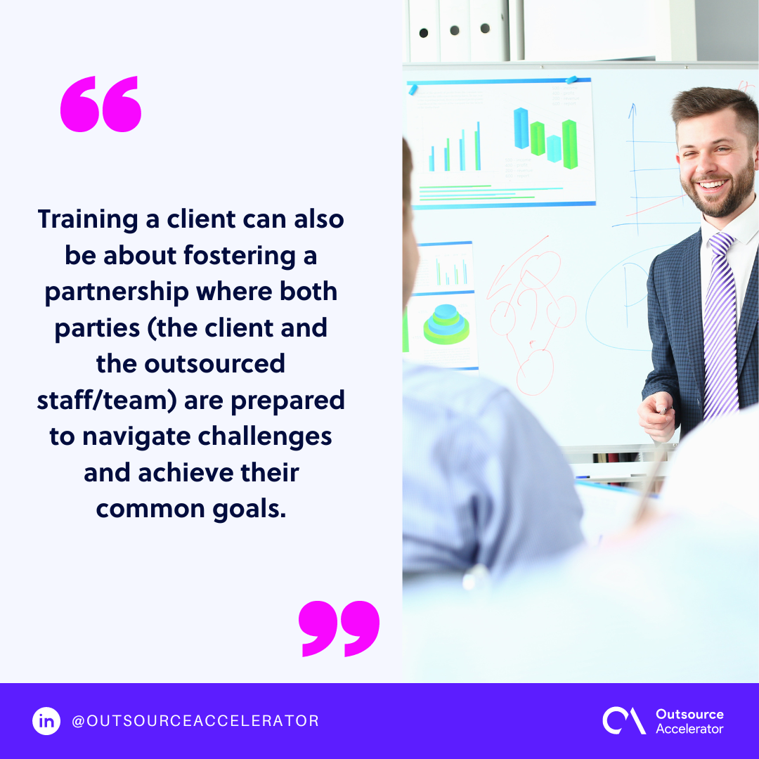 How do BPO companies implement client training? | Outsource Accelerator