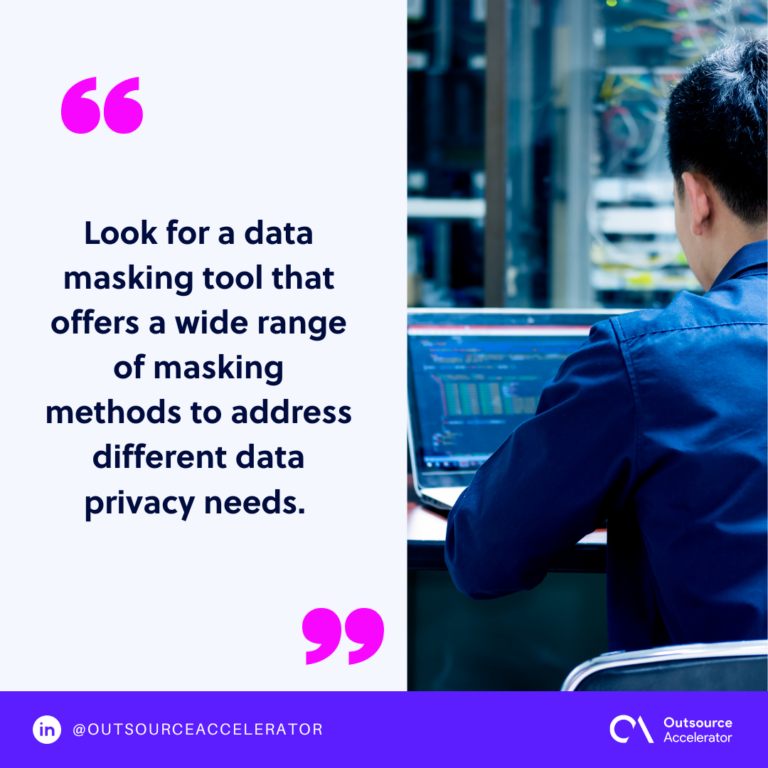20 best data masking tools to use in 2024 | Outsource Accelerator