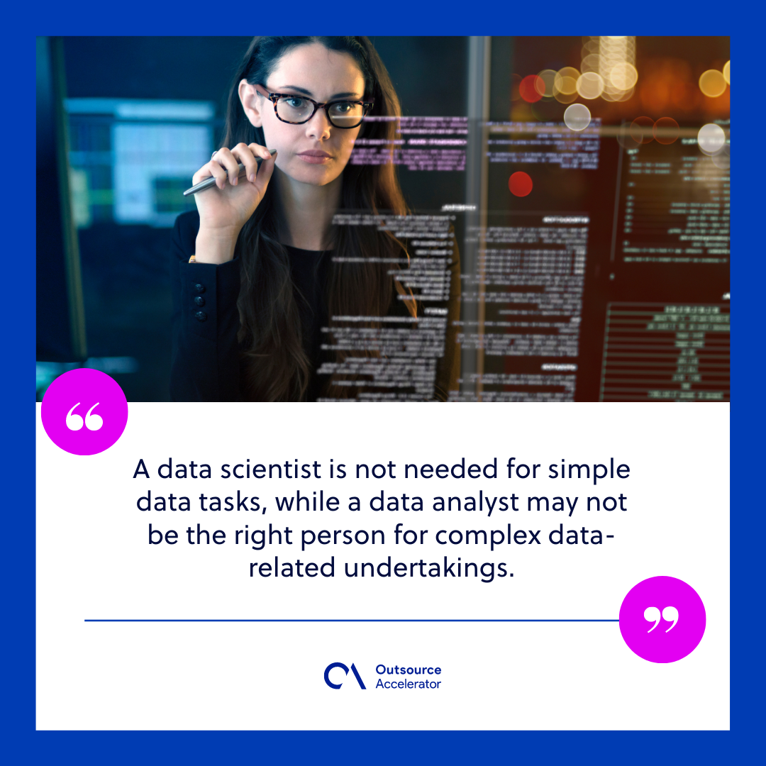 Data scientist vs. Data analyst: Differences explained | Outsource ...