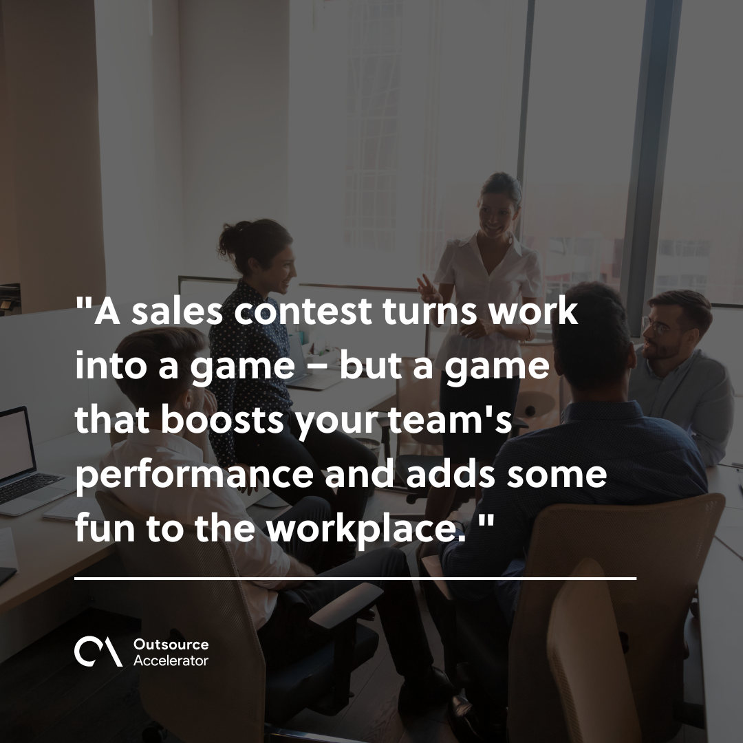 11 sales contest ideas to motivate your team | Outsource Accelerator