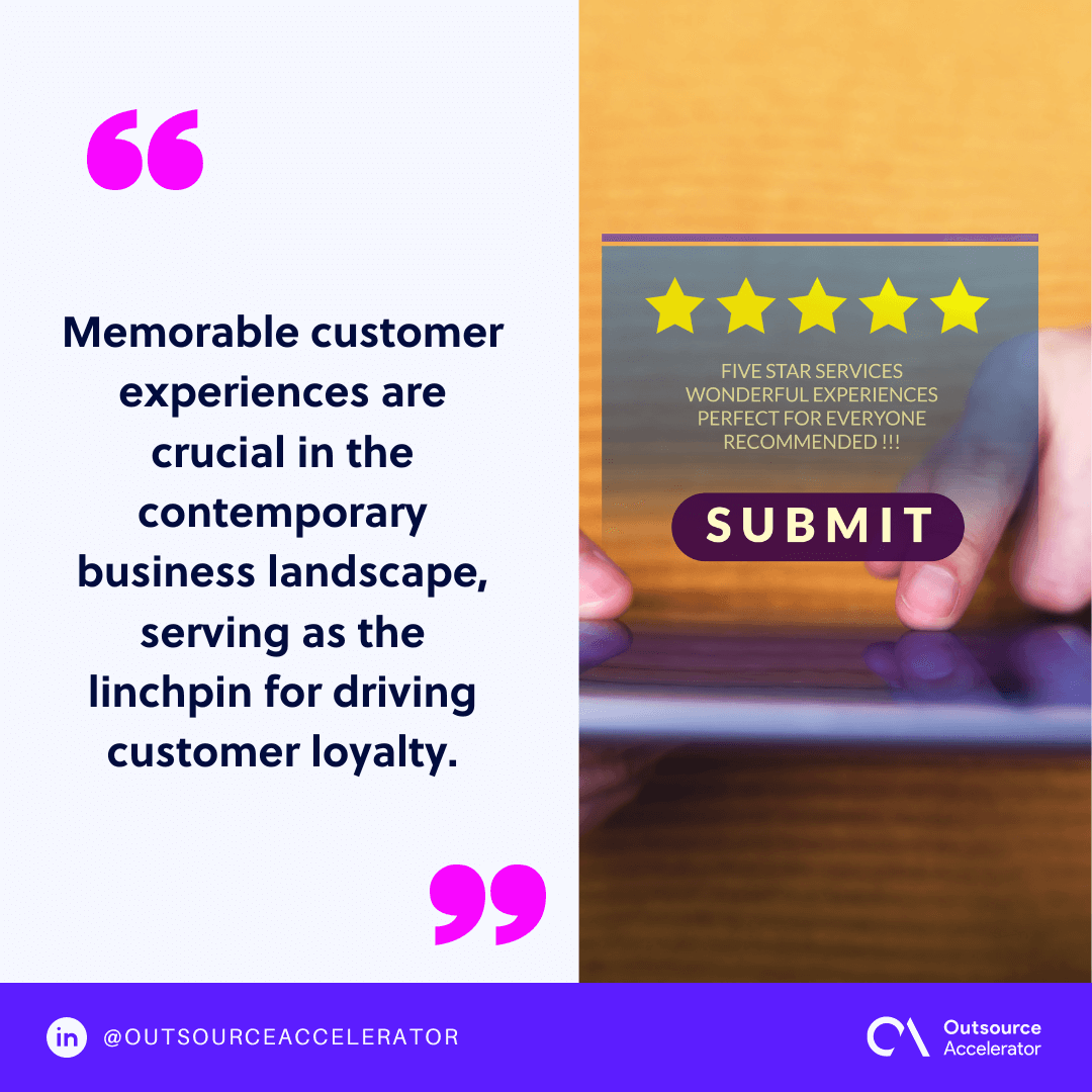 Creating memorable customer experiences with BPO services