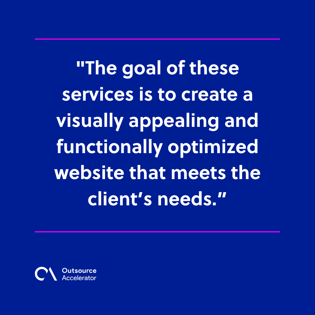 20 website development services you should know | Outsource Accelerator