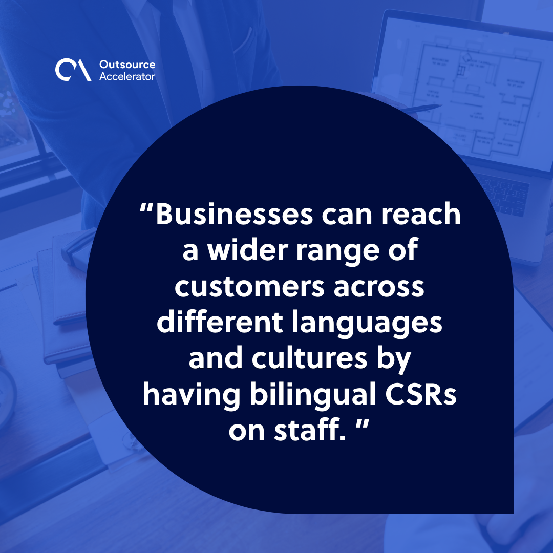 Harnessing bilingual customer service representatives | Outsource ...