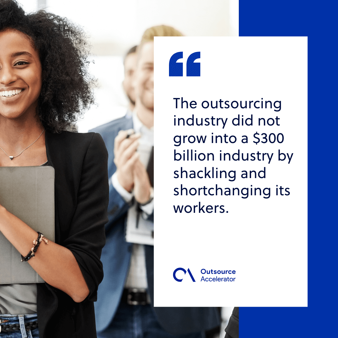 Outsourcing Is Not Slavery | Outsource Accelerator