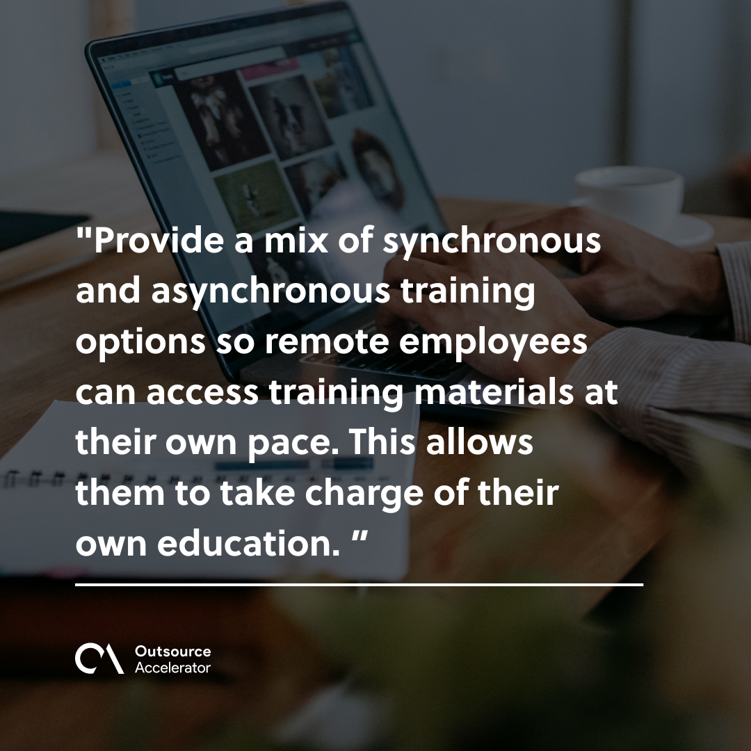 The basics of remote employee training | Outsource Accelerator