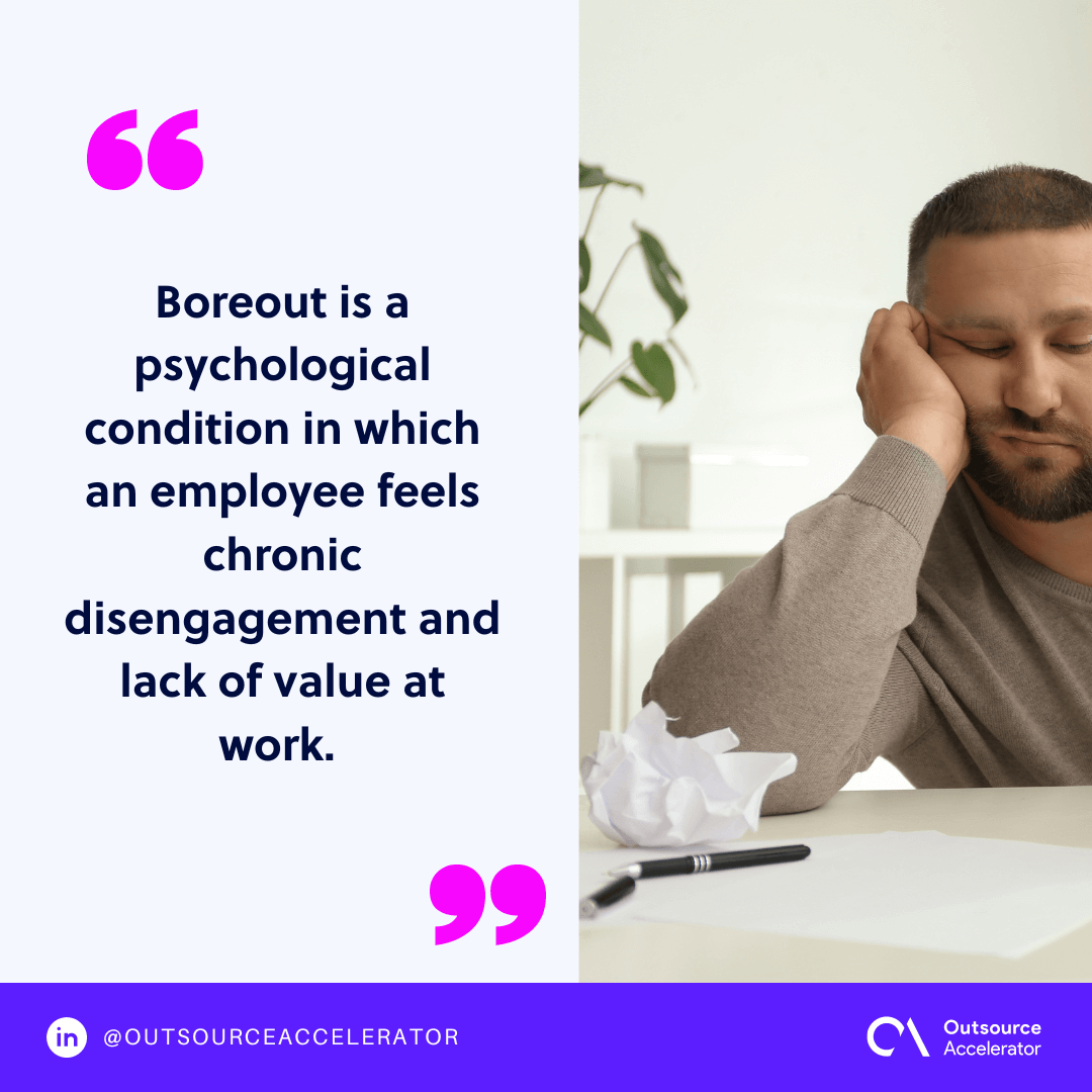 10 ways to address boreout among your employees | Outsource Accelerator