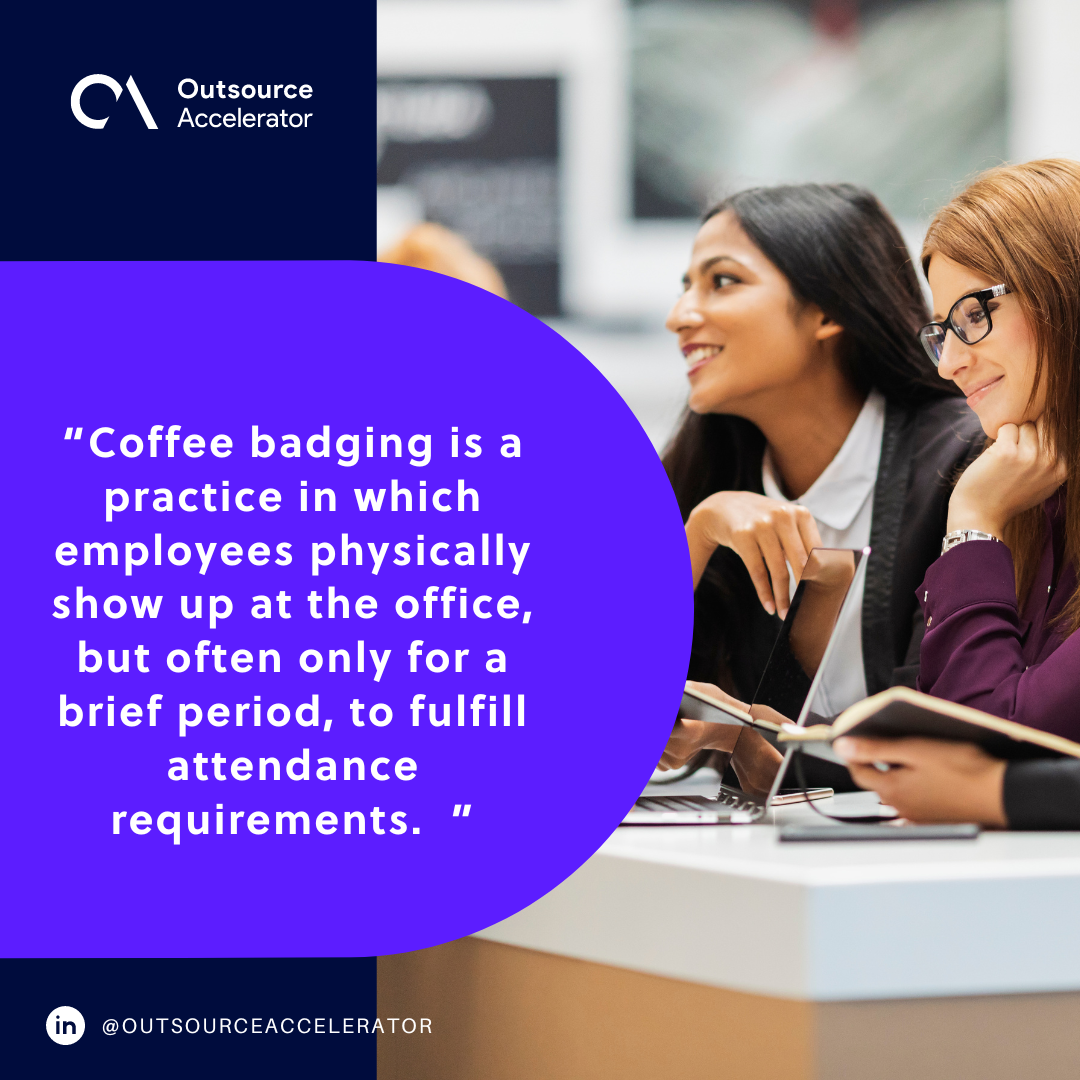 Understanding the basics of coffee badging | Outsource Accelerator