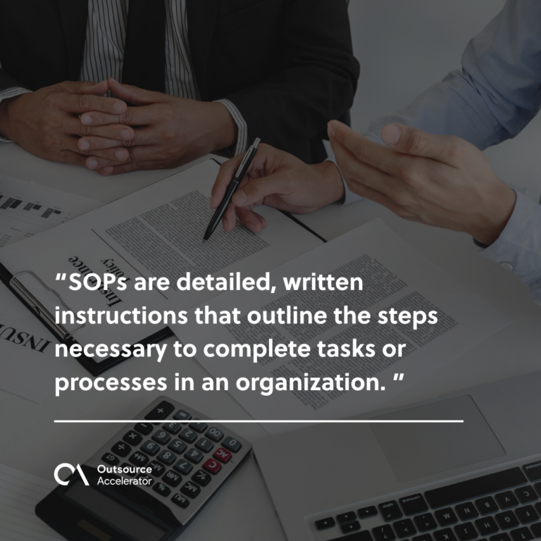 The importance of Standard Operating Procedures (SOPs) for outsourcing ...