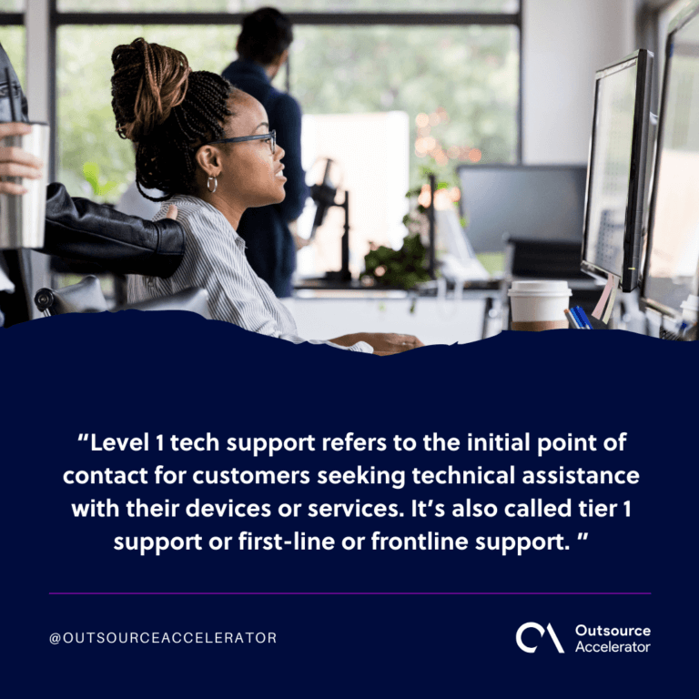 How level 1 tech support resolves customer issues | Outsource Accelerator