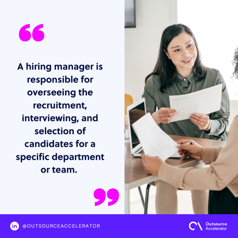 The role of a hiring manager: Key responsibilities and best practices ...