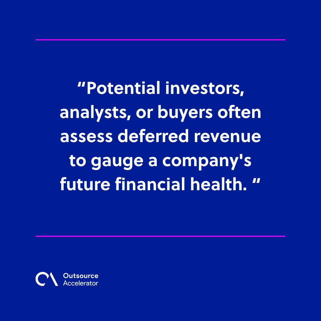 Why is deferred revenue classified as a liability? | Outsource Accelerator