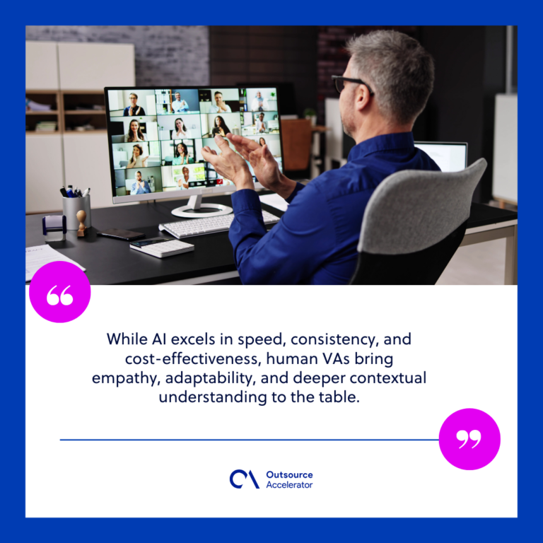 AI-powered virtual assistants vs. Traditional human VAs | Outsource ...
