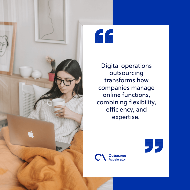 How digital operations outsourcing services aid e-commerce businesses | Outsource Accelerator